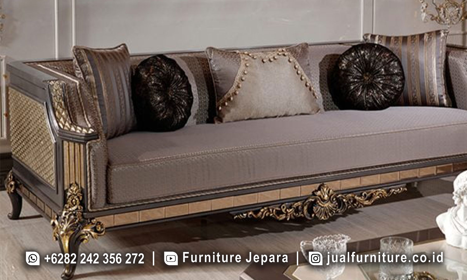 Set Classic Sofa Ruang Tamu Royal Luxury - Sofa tamu mewah jepara