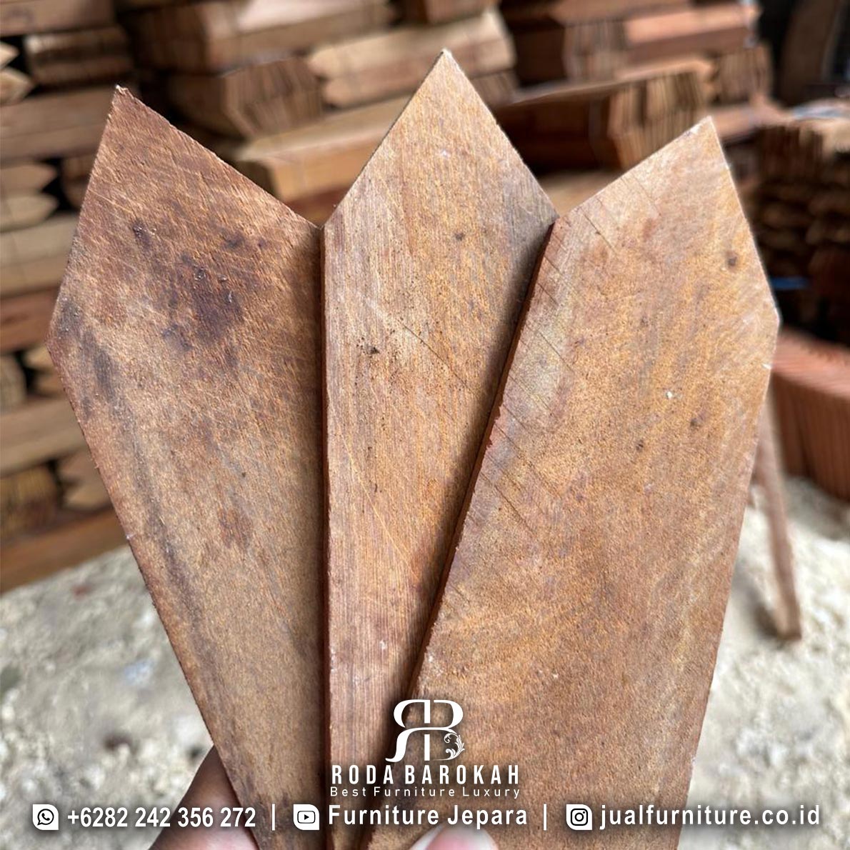 Papan Sirap Kayu Ulin untuk atap atau tembok GT-015 - Sofa tamu mewah ...